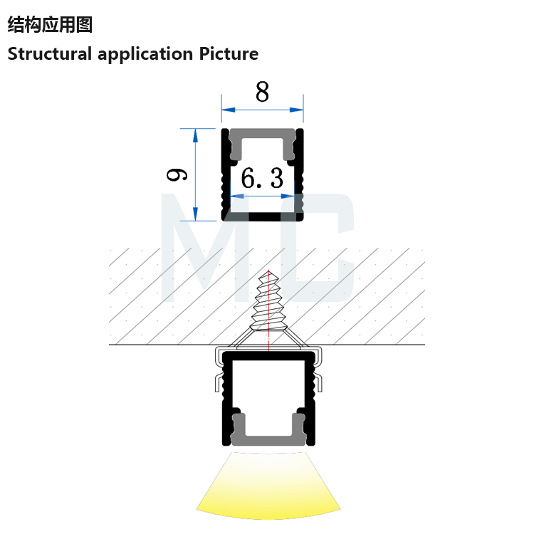 low voltage Surface LED Profile Square - Buy low voltage Surface LED ...